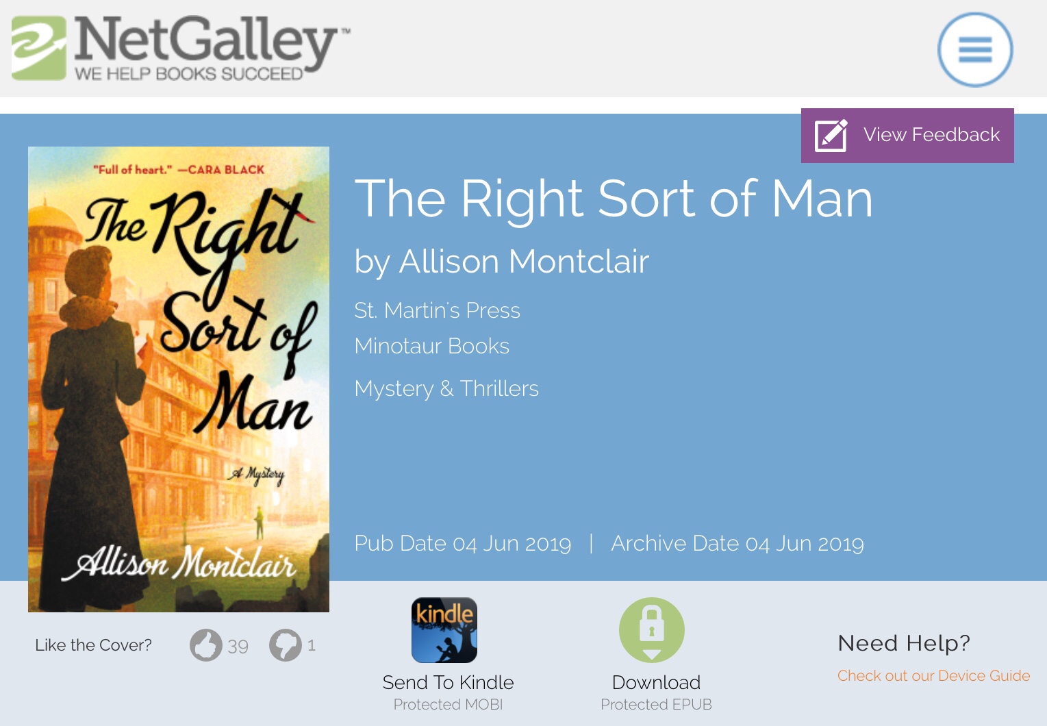 The Right Sort of Man | Tails from the Dog-side